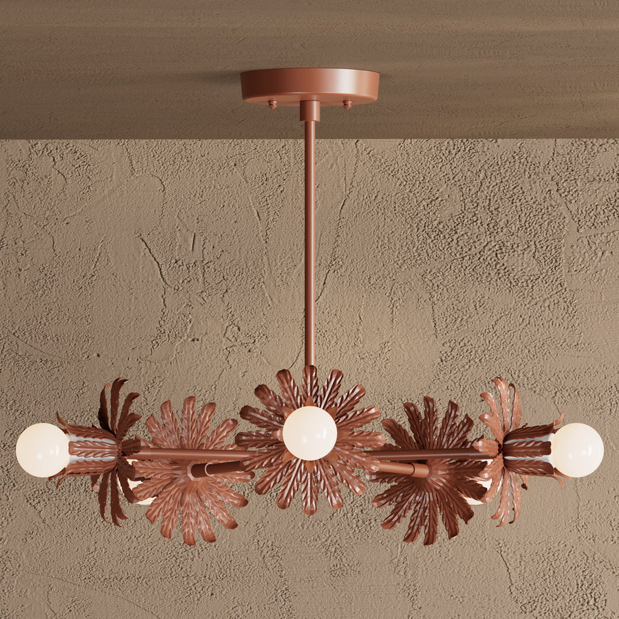 Joliet Chandelier, Handcrafted Mid Century Modern Lighting Five Light ...