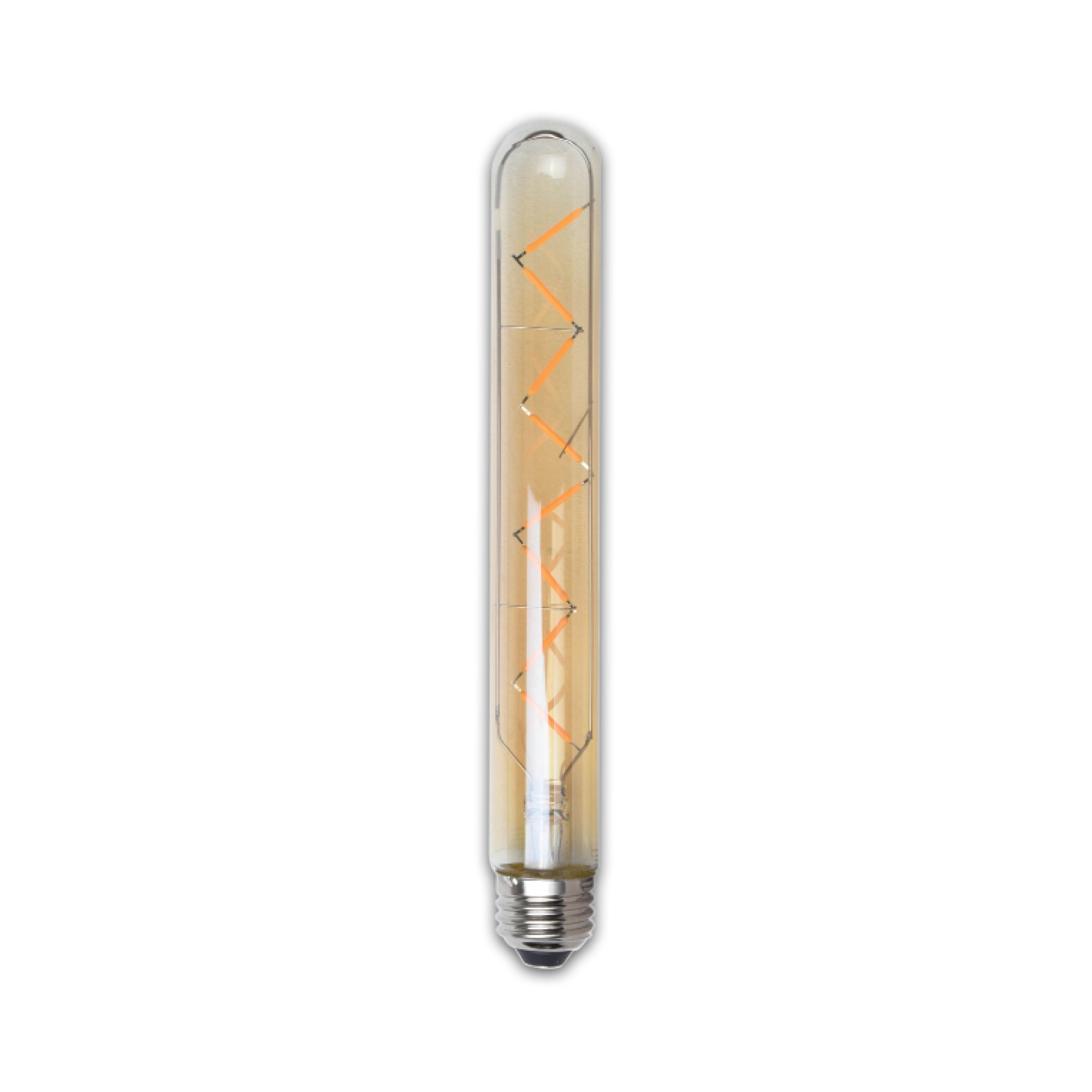 T30 Tubular LED Bulb - Priced Each / Dimmable / Medium Base / Amber Gl ...
